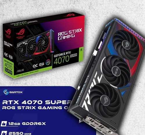 Видеокарта asus RTX 4070 super 12GB ROG strix OC g