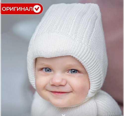 Зимняя шапка для новорожденных