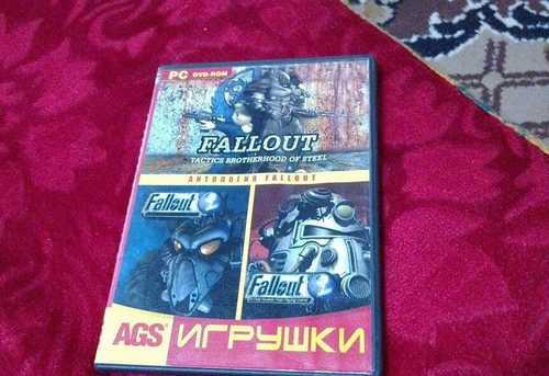 Диск на DVD ROM fallout 2,tactics brotherhood l