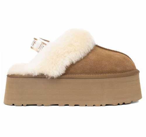 Женские тапочки UGG Funkette Platform Chestnut