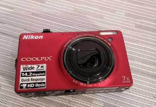 Компактный фотоаппарат Nikon coolpix S6000