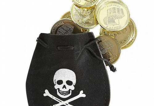Кошелек Пирата с монетами