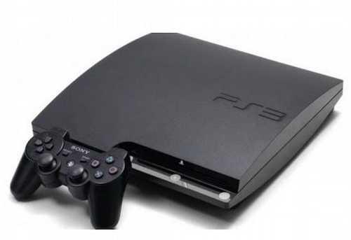 Sony PS3 slim прошитая, 1 джойстик