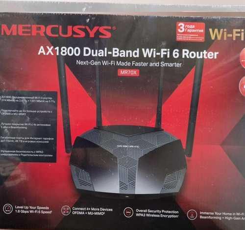 Mercusys MR70X AX1800 Dual-Band WiFi