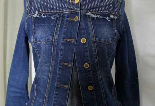 Куртка-жакет женская джинсовая 44 размер