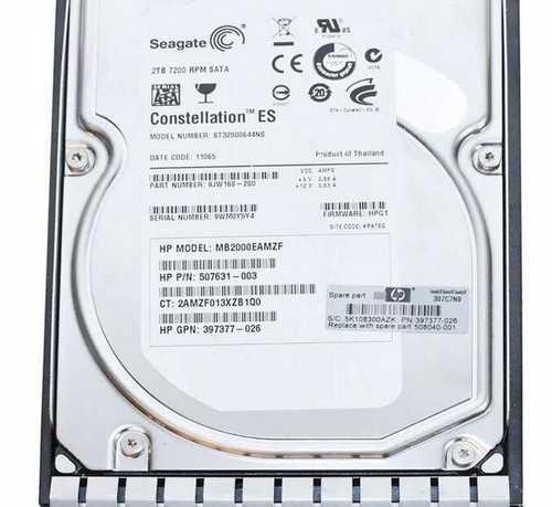 Жесткий диск HP 9JW168-280 2Tb 7200 sataii 3.5"