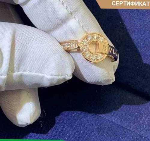 Кольцо Bvlgari, золото, бриллианты 0.28ct