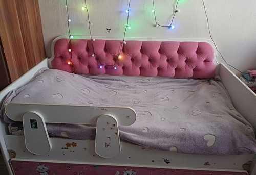 Кровать детская для девочки с матрасом