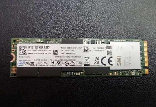 Ssd m2 Intel 600P Series 512 Gb