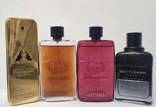Paco Rabanne 1 million, Gucci Guilty, Givenchy