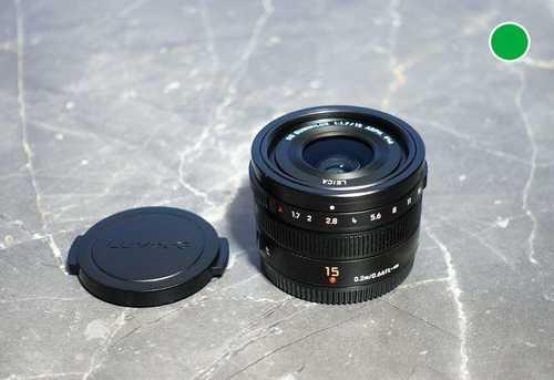 Объектив Panasonic Lumix Leica 15mm f1.7