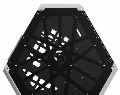 Компьютерный корпус ATX Cryptone-Х, чёрно-белый, м