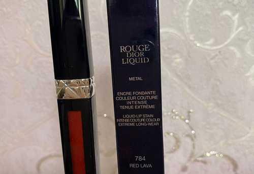 Помада Dior жидкая Rouge Dior Liquid 784 red lava