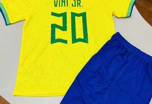 Детская футбольная форма Бразилия Винисиус