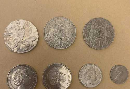 Монеты Австралии, Японии и других стран