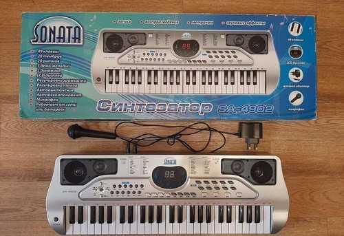 Синтезатор sonata с микрофоном SA-4902 Соната
