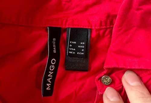 Рубашка женская красная mango