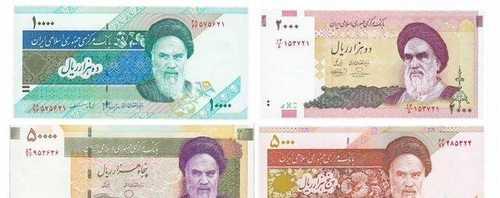 Набор банкнот Ирана UNC 2005-2016