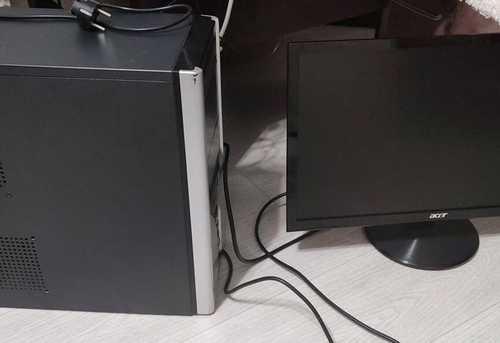 Компьютер на i3 с монитором