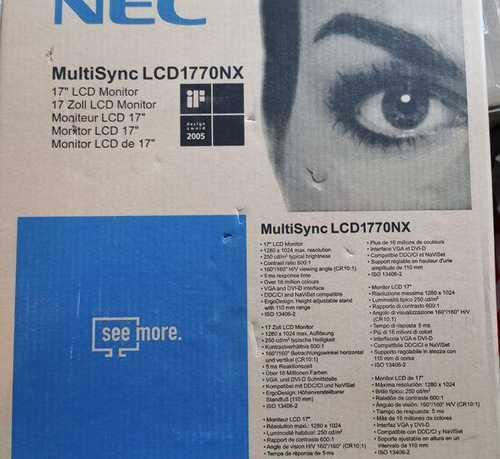 Монитор NEC MultiSync LCD 1770NX. Новый