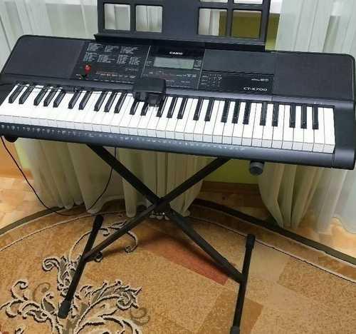 Синтезатор Casio ct x700 со стойкой