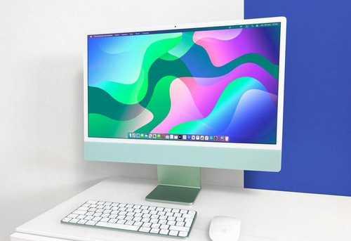 Apple iMac 24, 2021 (M1, 8GB, SSD 256), Зеленый