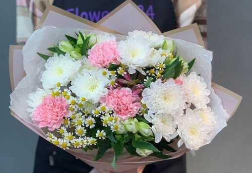 Хризантема диантусы букет цветы Flowers124