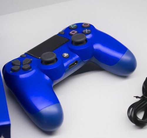 Джойстик Dualshock 4 Геймпад PS4 и пк Синий