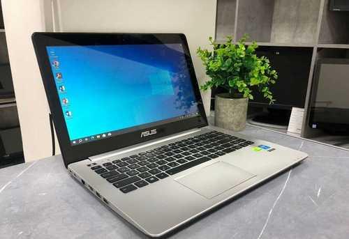 Компактный 14" дюймовый ноутбук Asus c i5-4200U