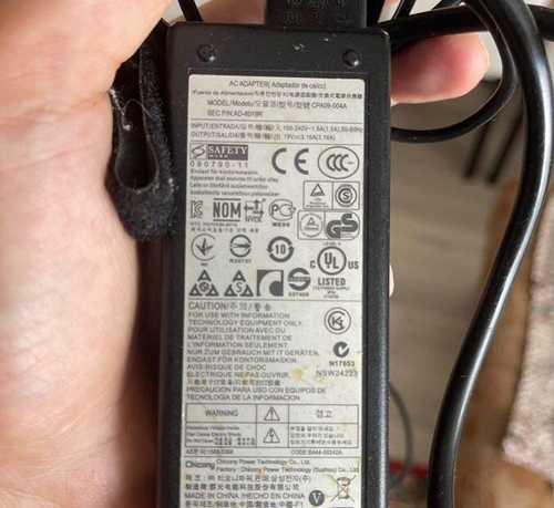 Блок питания Samsung 19V 3.16A 60W CPA09-004A ориг