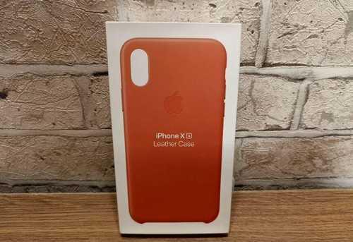 Чехол iPhone X/Xs Leather Case