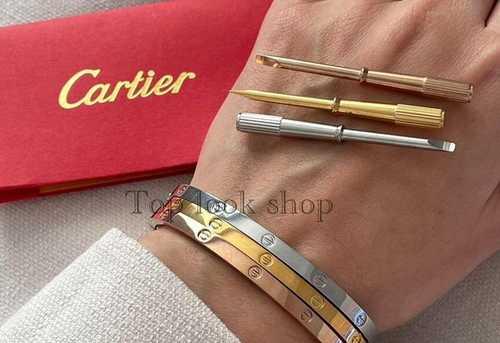 Тонкий браслет Cartier love