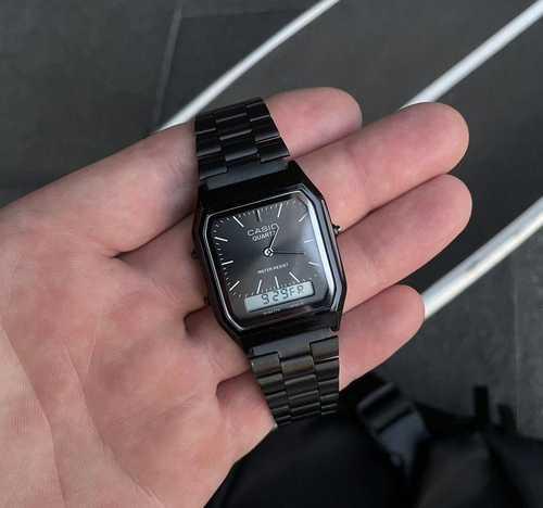 Часы Casio aq 230 черные #01