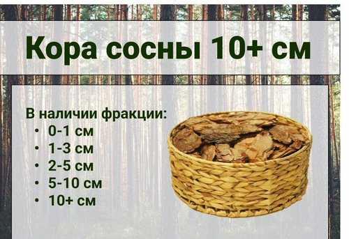 Кора сосны для украшения дачи 10+см