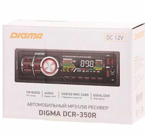 Магнитола digma DCR-350R