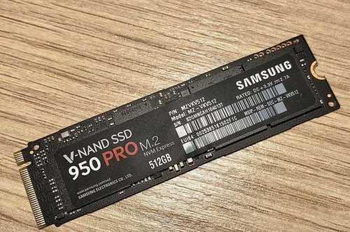 Samsung 950 PRO NVMe M.2 SSD 512Gb