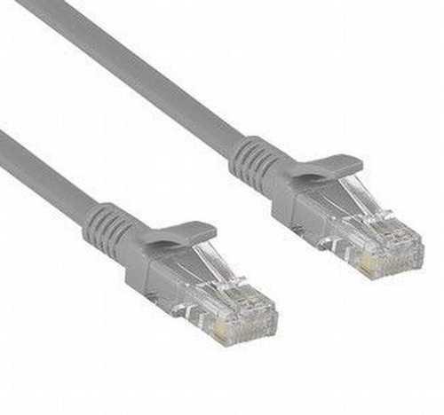 Exegate EX282017RUS Патч-корд медный UTP-RJ45-RJ45-5e-CU-15M-GY, UTP, cat.5e, 15м, серый