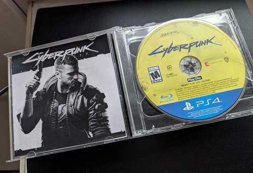 Cyberpunk 2077 PS4 диск, без русского, без коробки