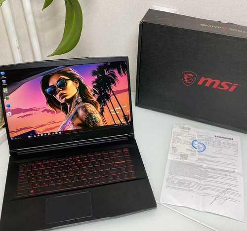 15.6" MSI GF63 Thin 10UD-416RU, Core i7, RAM 12ГБ, 512 ГБ, GeForce RTX 3050 Ti 4 ГБ