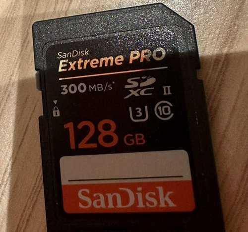 Карта памяти SanDisk Extreme Pro sdxc 128GB - 300