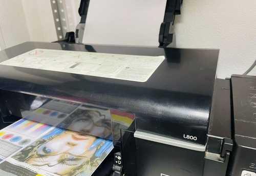 Цветной струйный принтер epson l800(снпч)