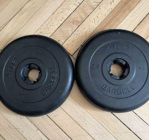 Спортивные блины(диски) Barbell Atlet