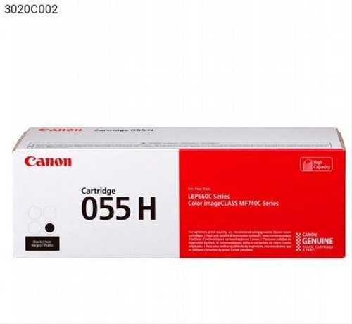Тонер-картридж Canon 055H Лазерный Черный 7600стр