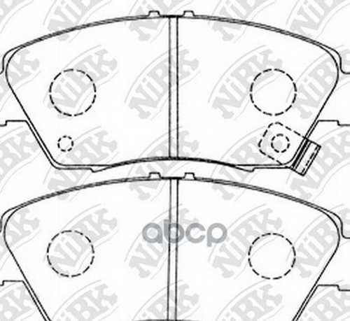Колодки торм.пер. PN8264 NiBK