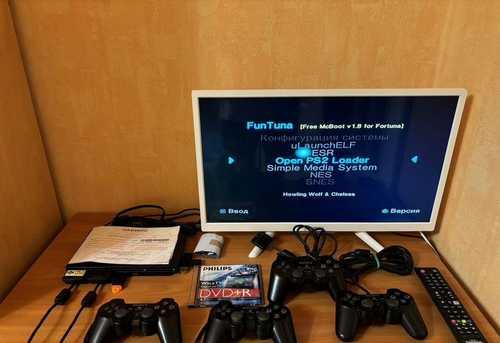 Sony playstation 2 slim + телевизор