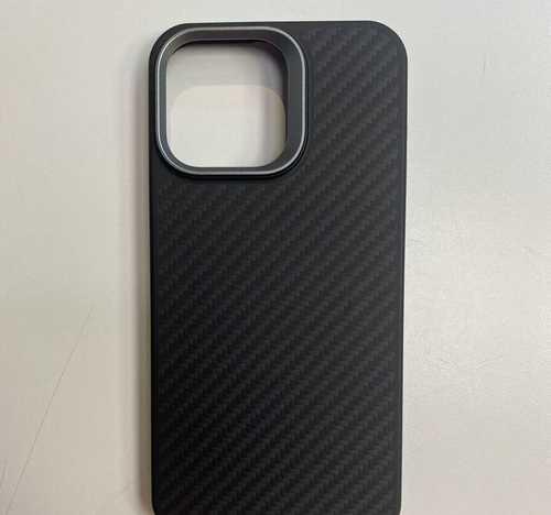 iPhone 15 pro max kevlar / carbon MagSafe чехол