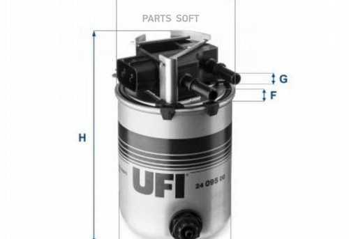 UFI 2409500 Фильтр топливный nissan qashqai/X-trai