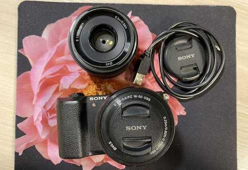 Sony alpha 5100 фотоаппарат + selp1650 + sel35F18