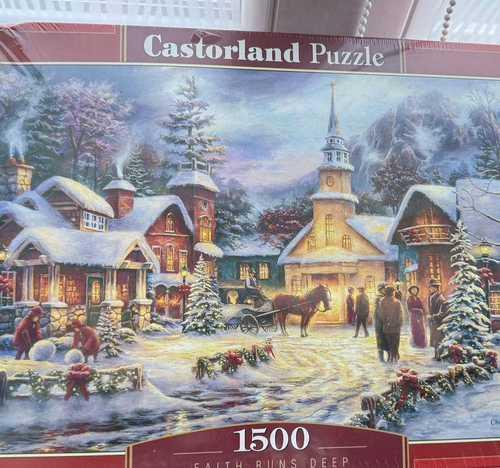 Новый новогодний пазл Castorland, 1500 деталей