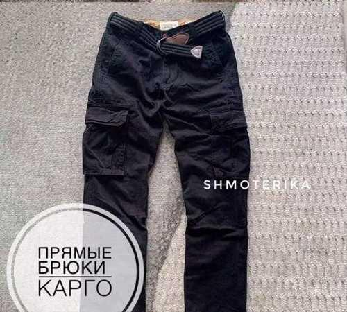 Abercrombie & Fitch Брюки карго черные